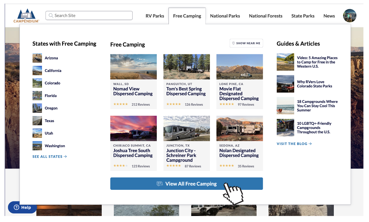 How to Find Free Camping – Campendium
